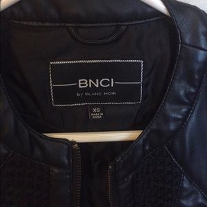 blanc noir | Jackets & Coats | Bnci By Blanc Noir Faux Leather Jacket | Poshmark